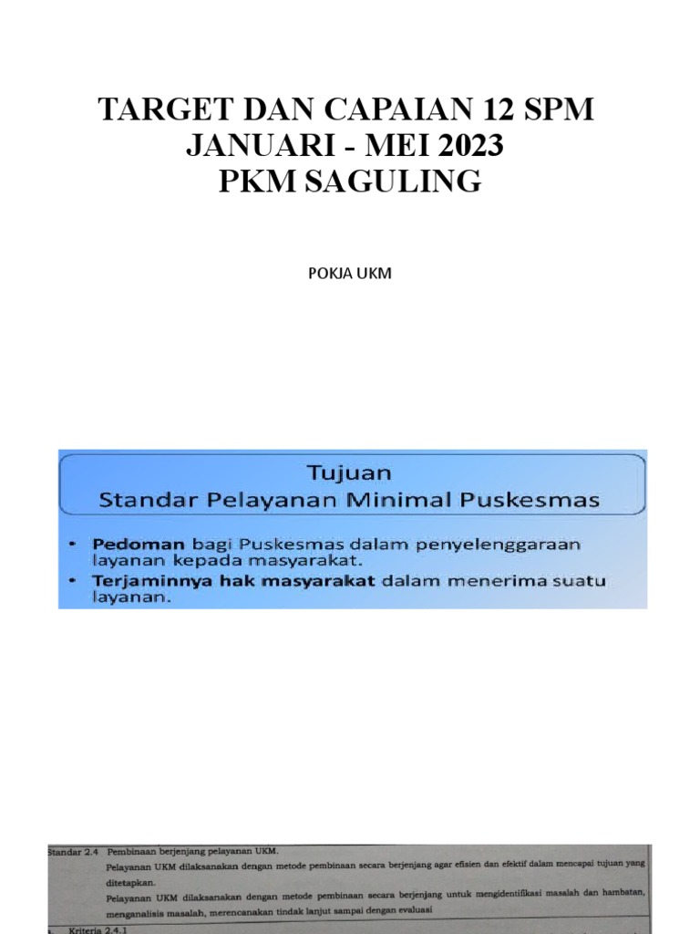 Target Dan Capaian 12 SPM | PDF