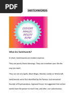 Switch Words | PDF | Thought | Psychology