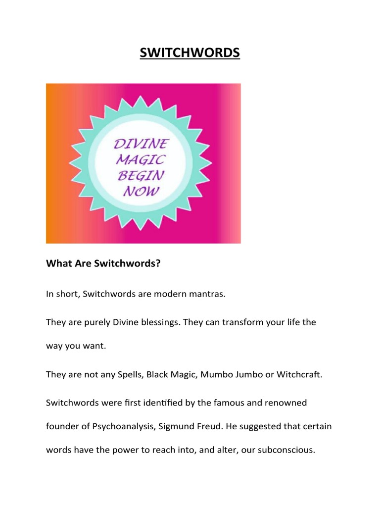 SWITCHWORDS | PDF