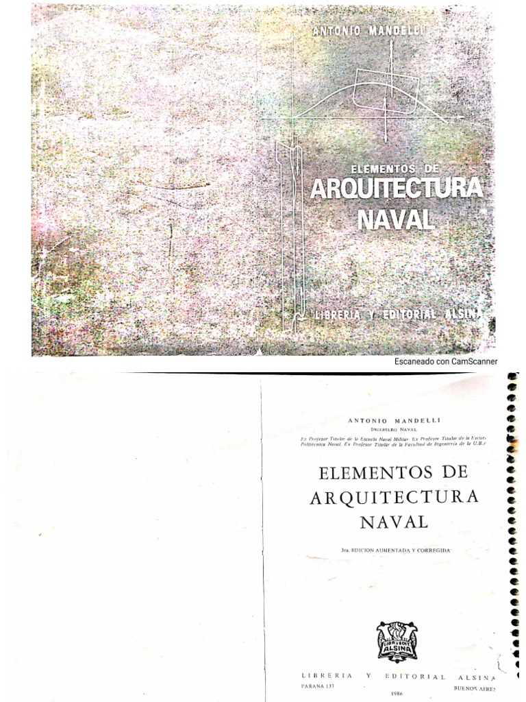 Elementos de Arquitectura Naval - Antonio Mandelli - PARTE 1 | PDF