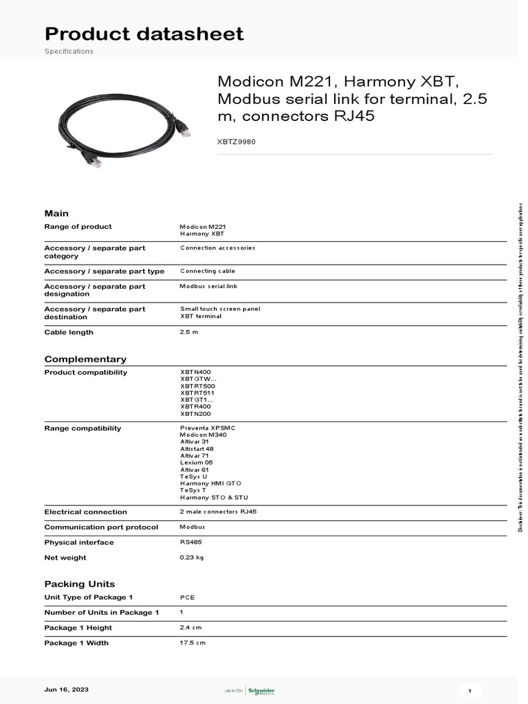 Magelis XBT GT - XBTZ9980 | PDF | Computer Science | Manufactured Goods