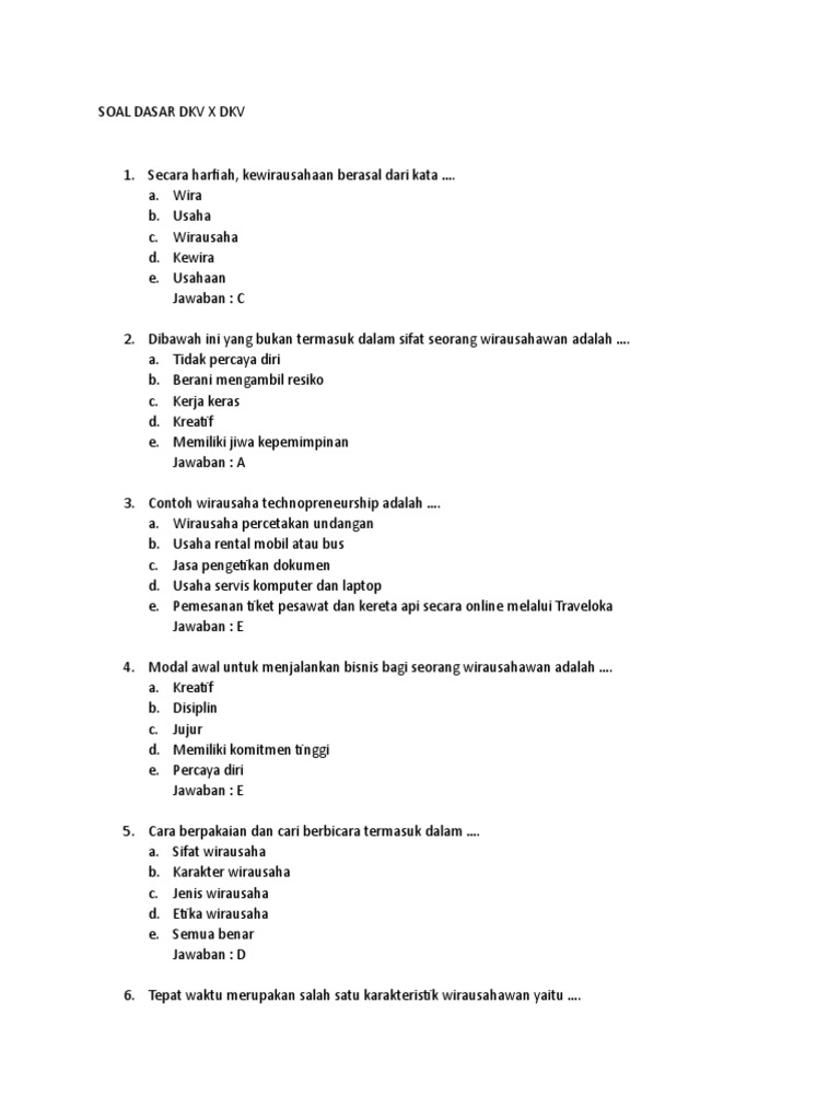Soal Dasar DKV X DKV | PDF