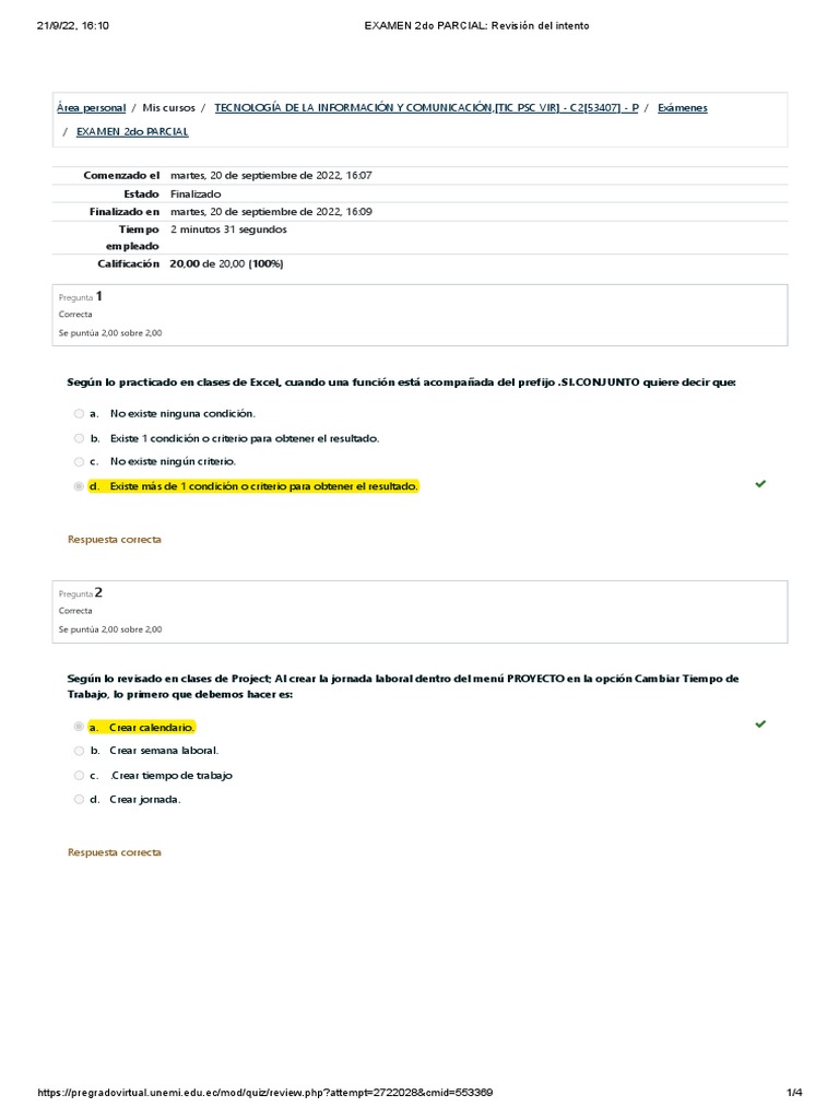 Examen TICS FINAL | PDF | Microsoft Excel | Matriz (Matemáticas)