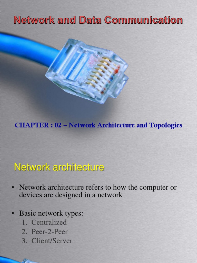 02 Chapter 02 - Network Architecture Topologies | PDF | Network ...