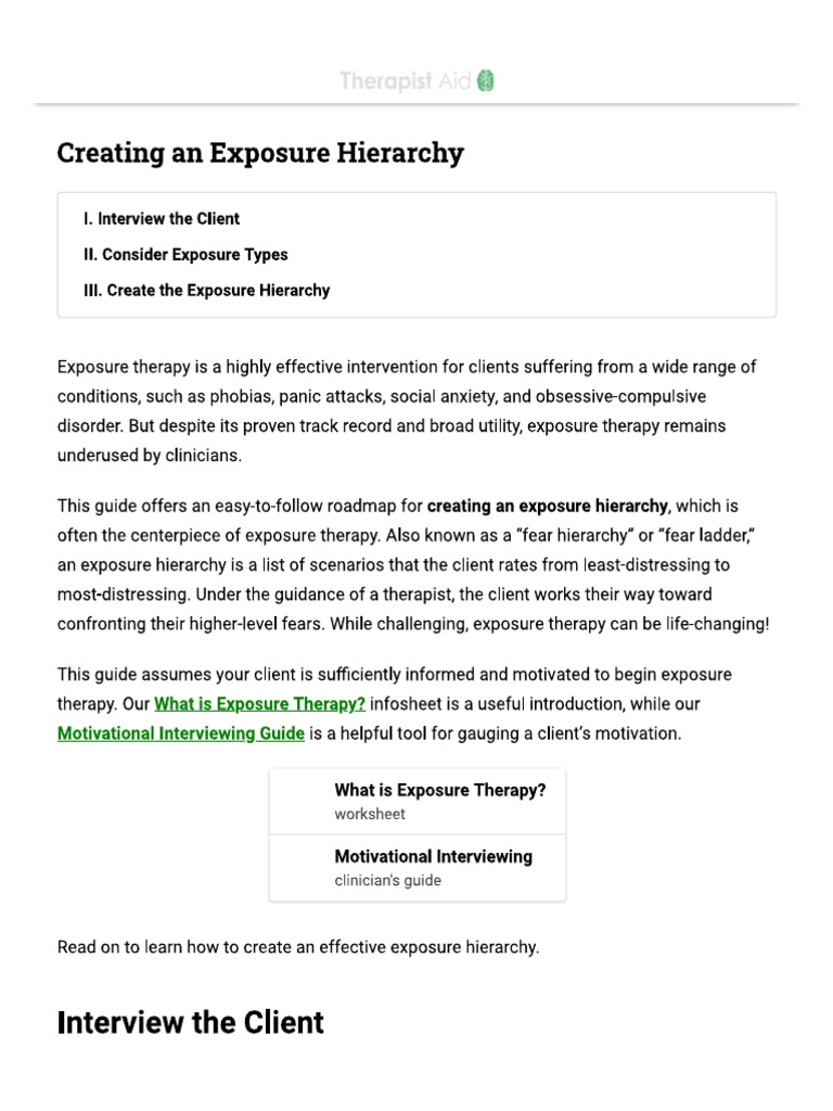 Creating An Exposure Hierarchy | PDF