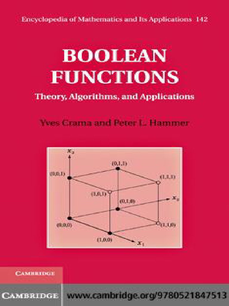Boolean Functions - Theory, Algorithms, and Applications (Crama & Hammer 2011-05-16) | PDF ...