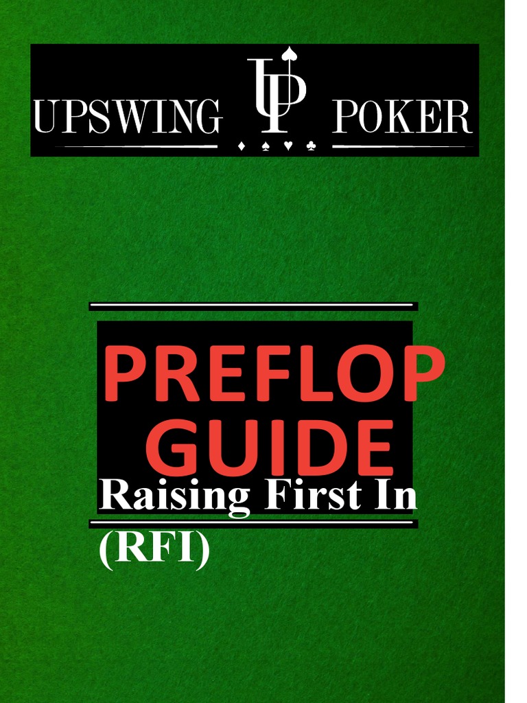 Poker Preflop RFI Strategy Guide | PDF