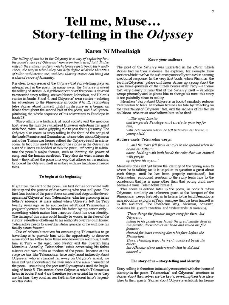 03 Mheallaigh Odyssey | PDF | Odyssey | Odysseus