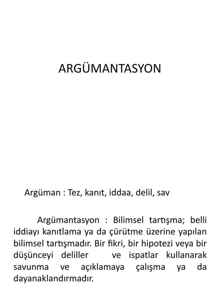 Argumentation | PDF
