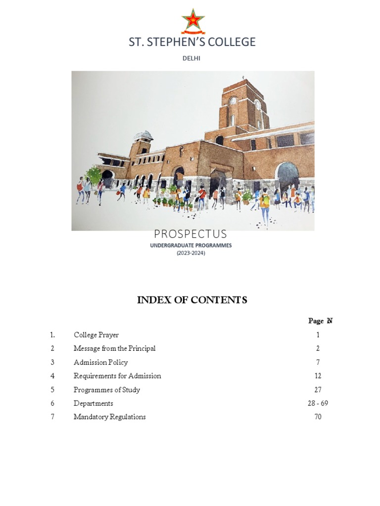 Prospectus 2023-2024 SSC | PDF | Bachelor's Degree | Academic Degree