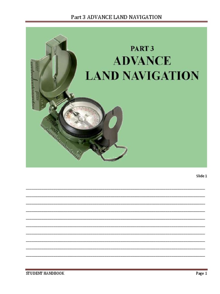 Student Handbook pt3v1 | PDF | Navigation | Compass