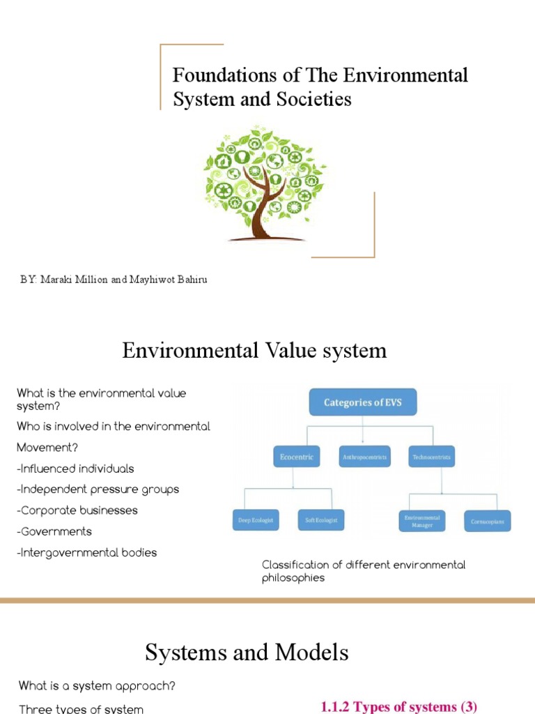 Foundations of Environmental System and Societies | PDF