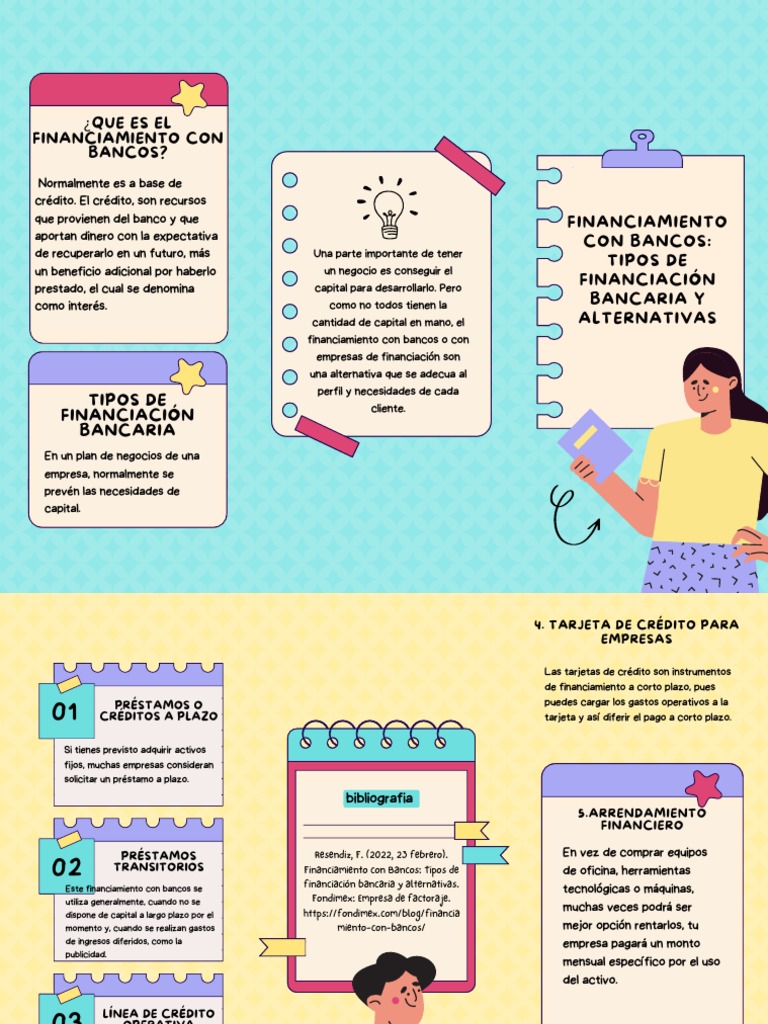 Triptico Financiamiento Con Bancos | PDF | Bancos | Tarjeta de crédito