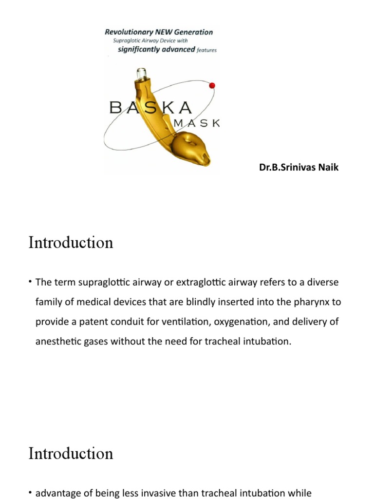 BASKA MASK & Spinal Needle | PDF | Clinical Medicine | Medical Specialties