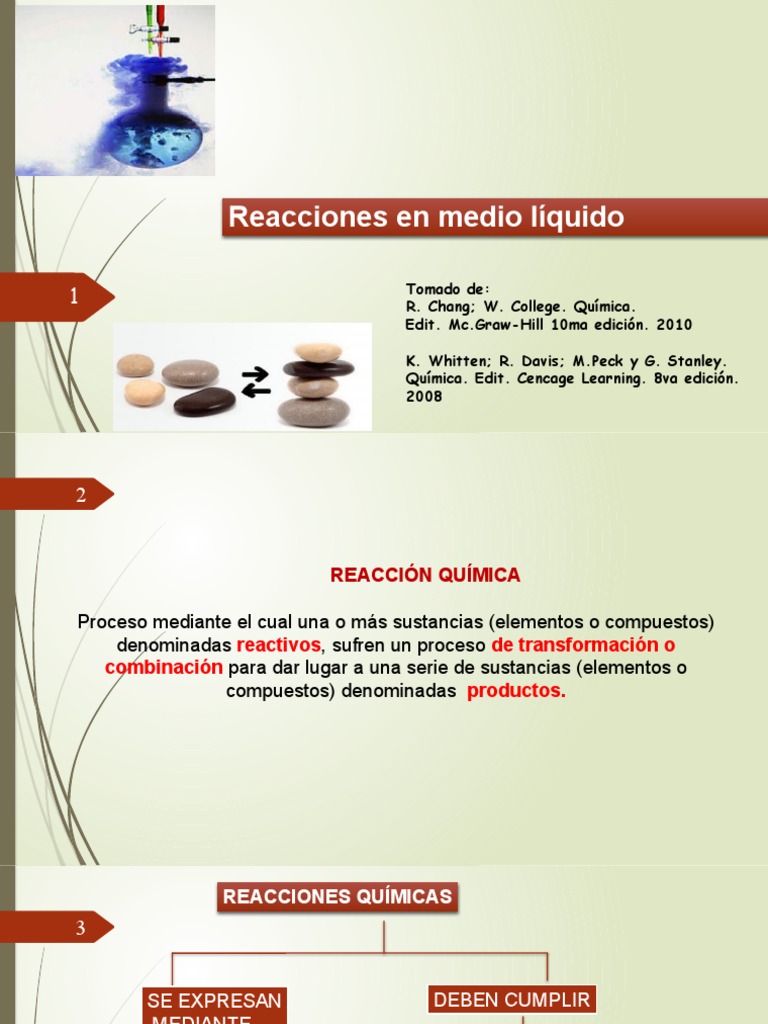 Reacciones Químicas | Descargar gratis PDF | Sal (química) | Redox