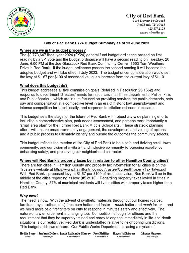 Copy Fy24 Budget Reference Documents | PDF