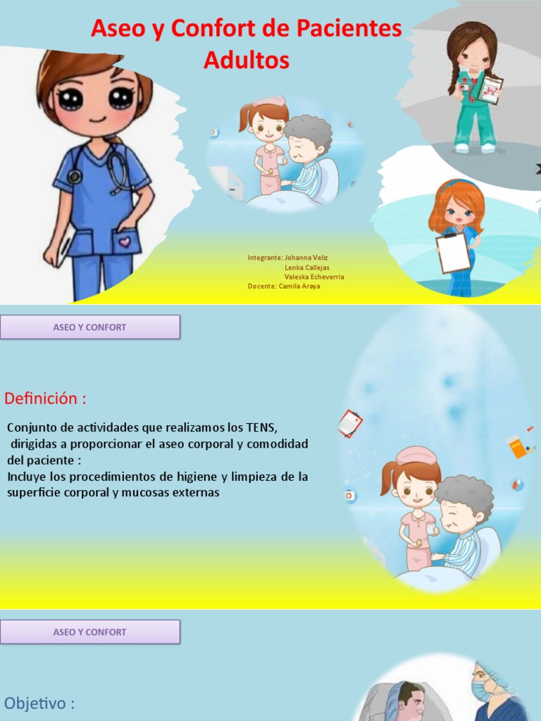 Presentación aseo y confort del paciente profe camila (1) el correcto ...
