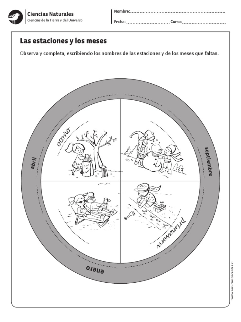 Las Estaciones y Los Meses | PDF