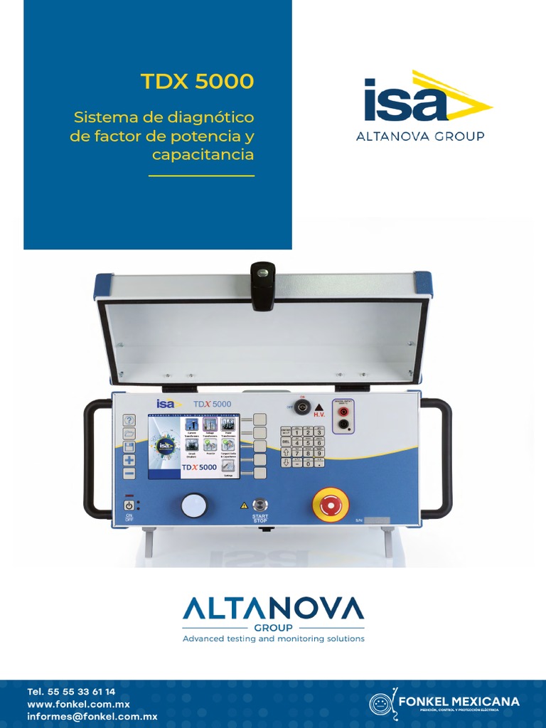 Altanova TDX5000 | PDF | Energia electrica | Transformador