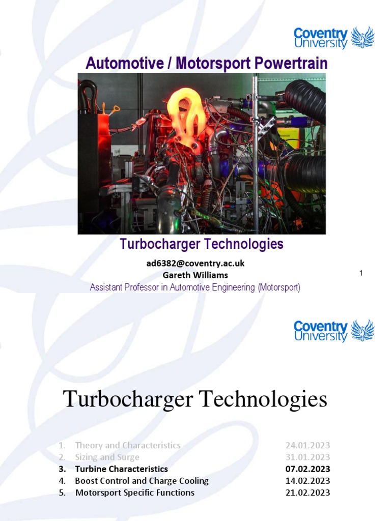 Motorsport Turbocharger Insights | PDF | Turbocharger | Turbine