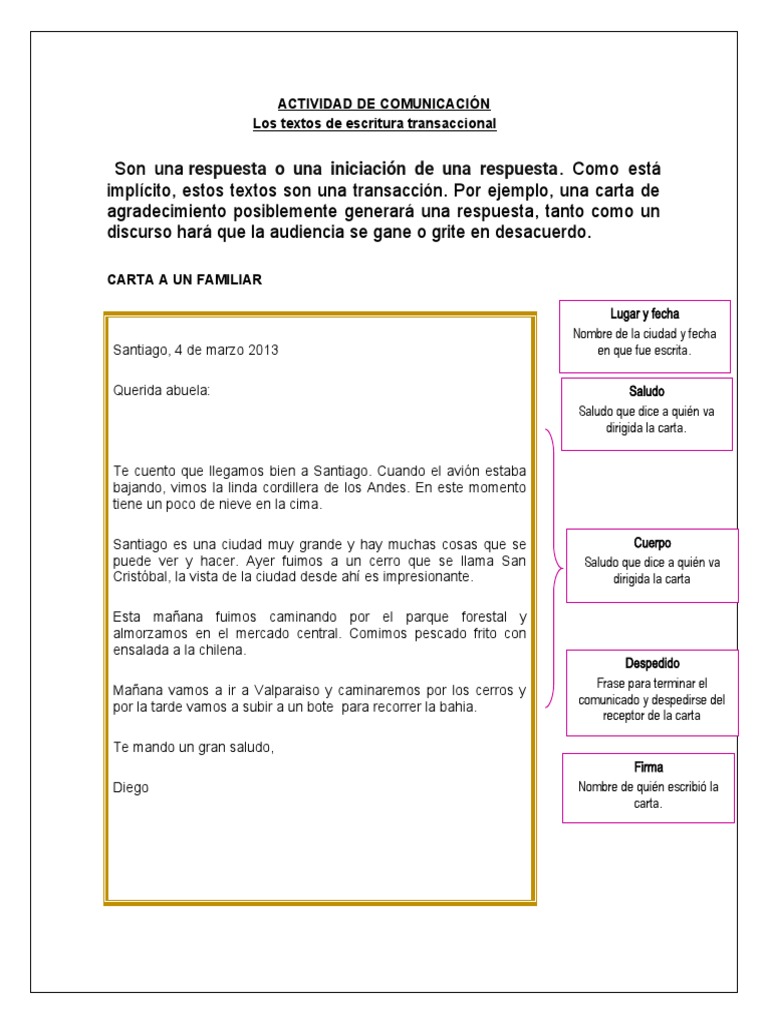 Ficha de Comunicación Carta | PDF