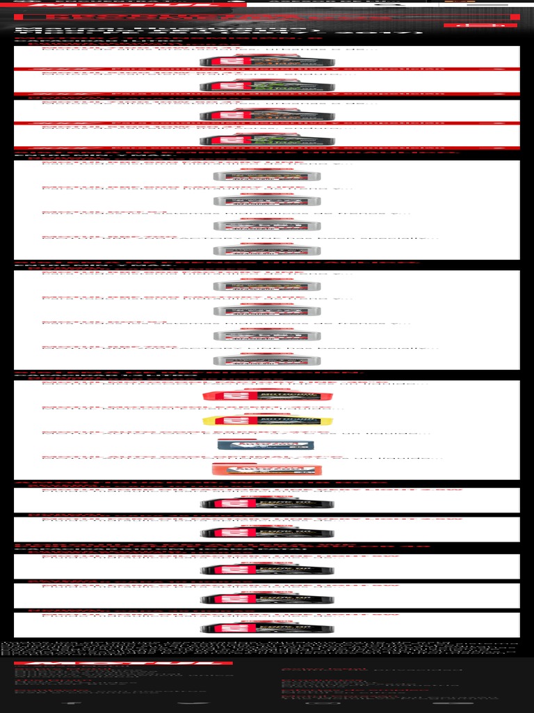 Motul - Lubricants Recommendations | PDF