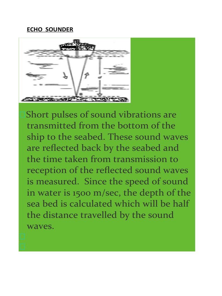 Echo Sounder Notes | PDF