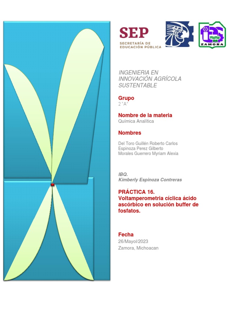 Voltamperometría Cíclica de Ácido Ascórbico | PDF | Electrodo ...