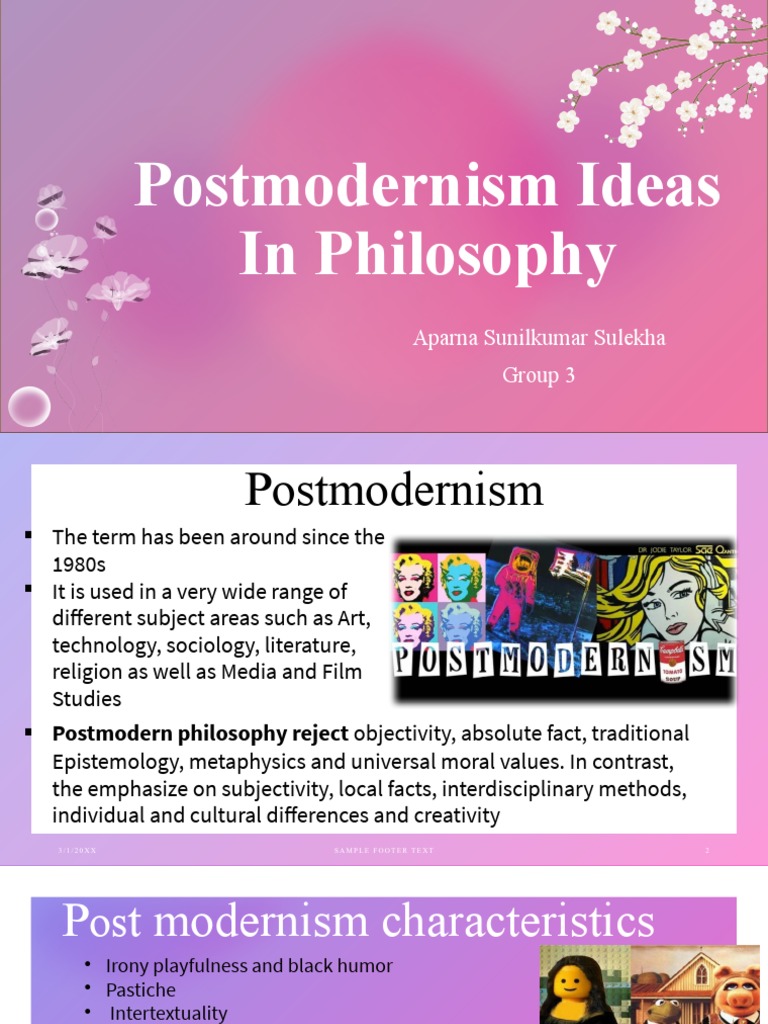 Postmodernism Ideas in Philosophy | PDF | Postmodernism | Deconstruction