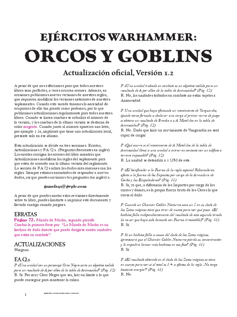 Orcs & Goblins ES | PDF