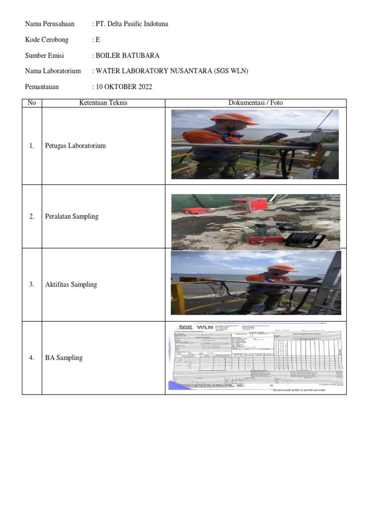 Form Sampling Oktober 2022 | PDF