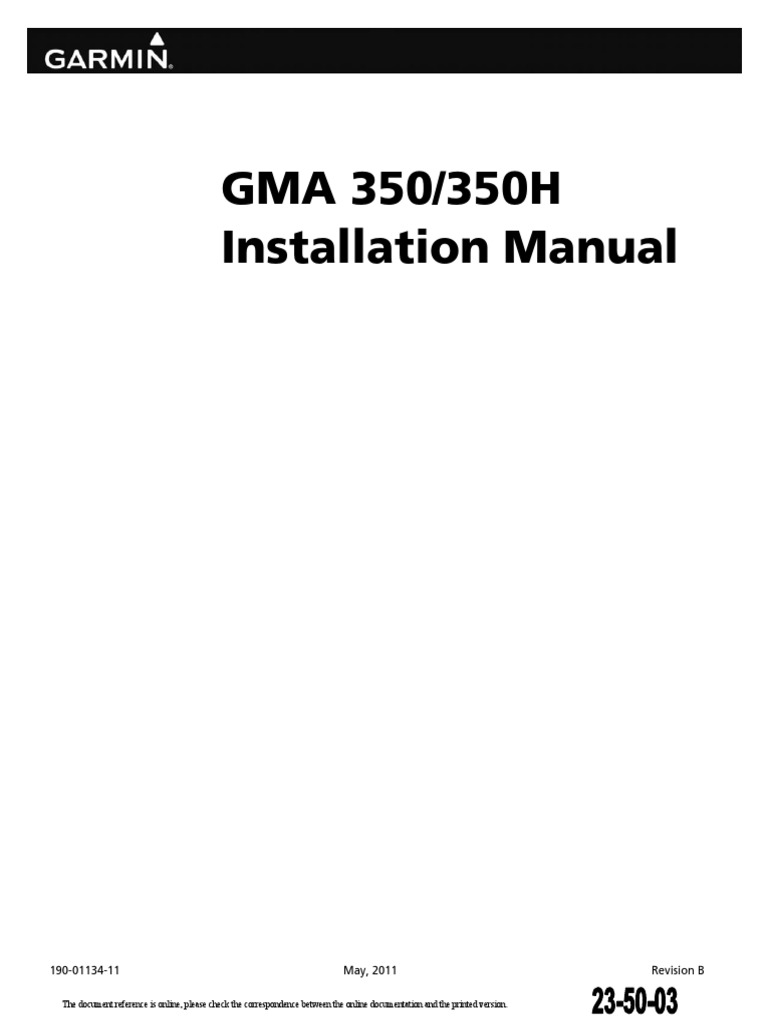 Garmin GMA 350-350H Installation Manual | PDF | Microphone | Antenna ...