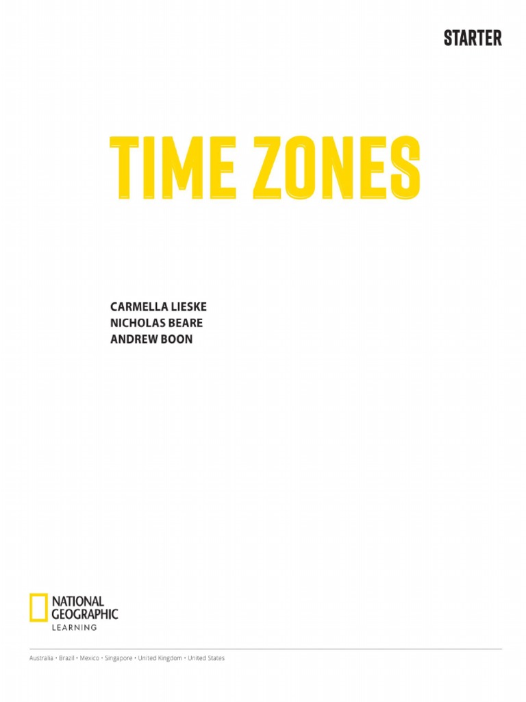 Time Zones 3e Starter Student's Book | PDF