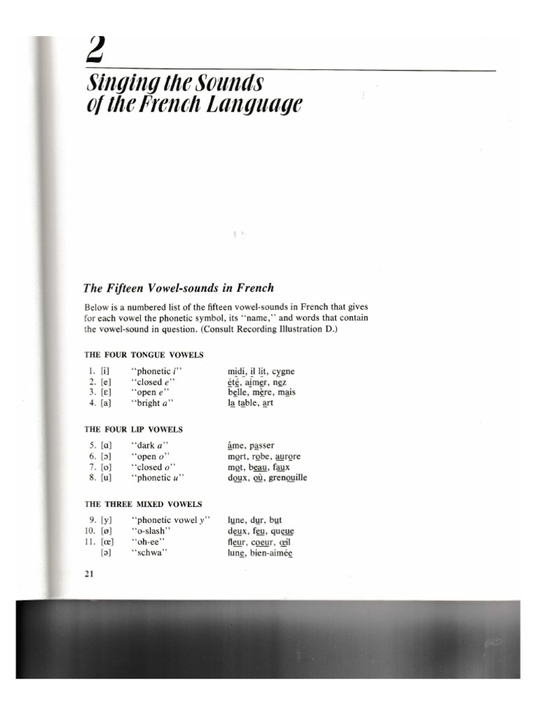 SINGING IN FRENCH-Thomas Grubb - Capitulo 2 | PDF | Vowel | Human Throat