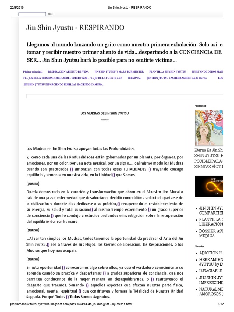 004 - JSJ - Los Mudras de Jin Shin Jyutsu | PDF | Estrés (biología) | Las emociones