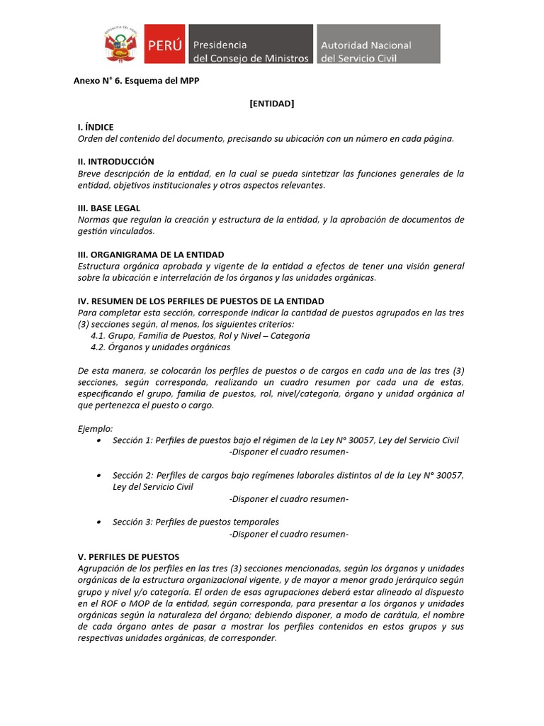 Esquema Del MPP en Versión Editable | PDF