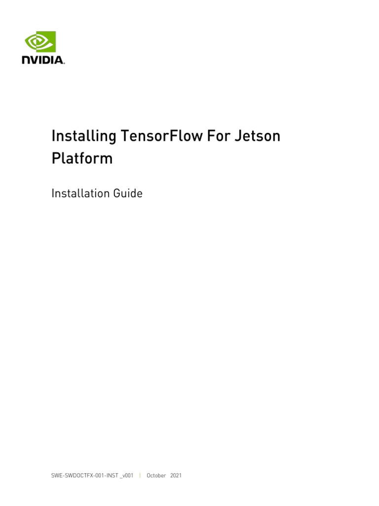 Install TensorFlow Jetson Platform | PDF | Contractual Term | License