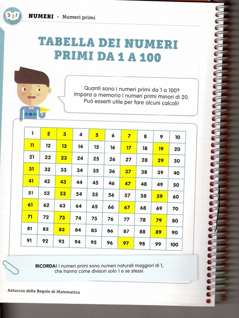 Tabella Numeri Primi PDF | PDF