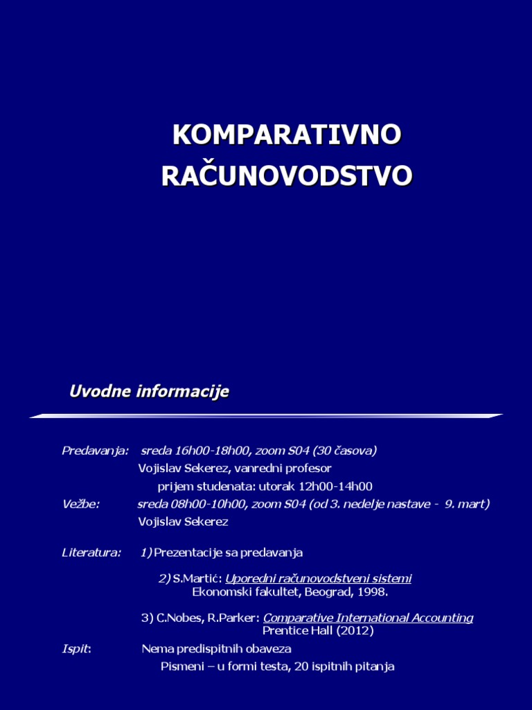 Uvodno Predavanje | PDF