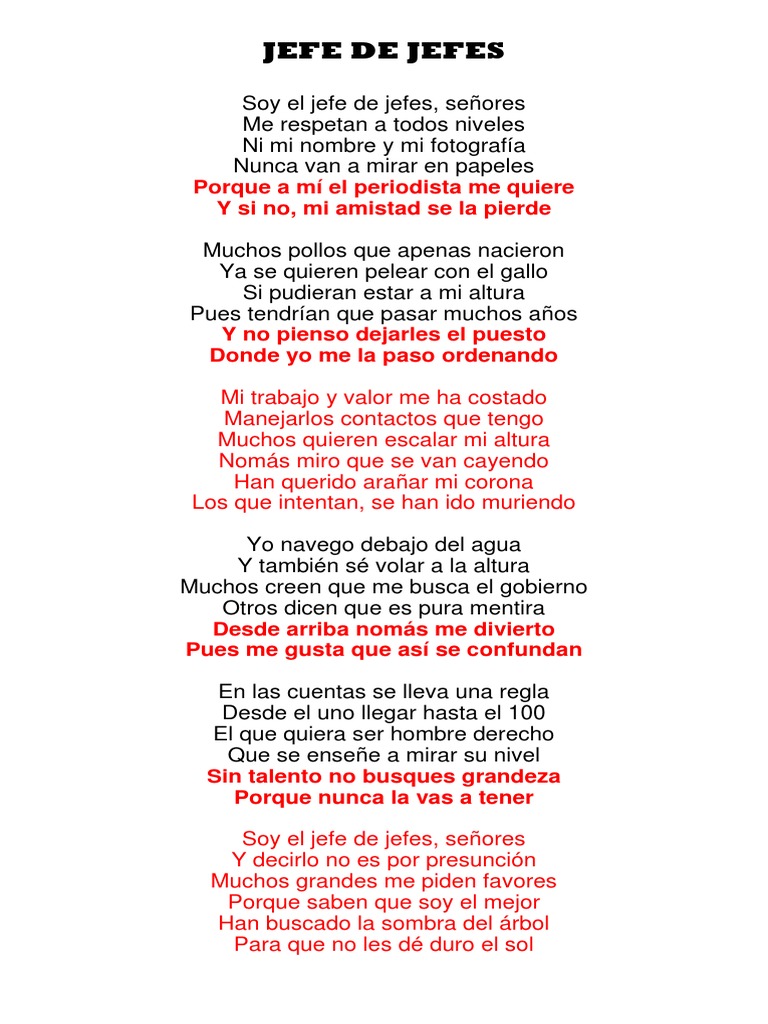 Jefe de Jefes | PDF
