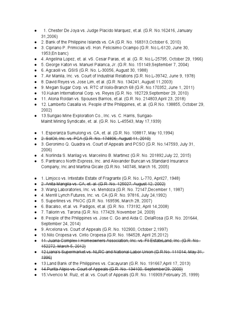 CivPro Cases Checklist | PDF