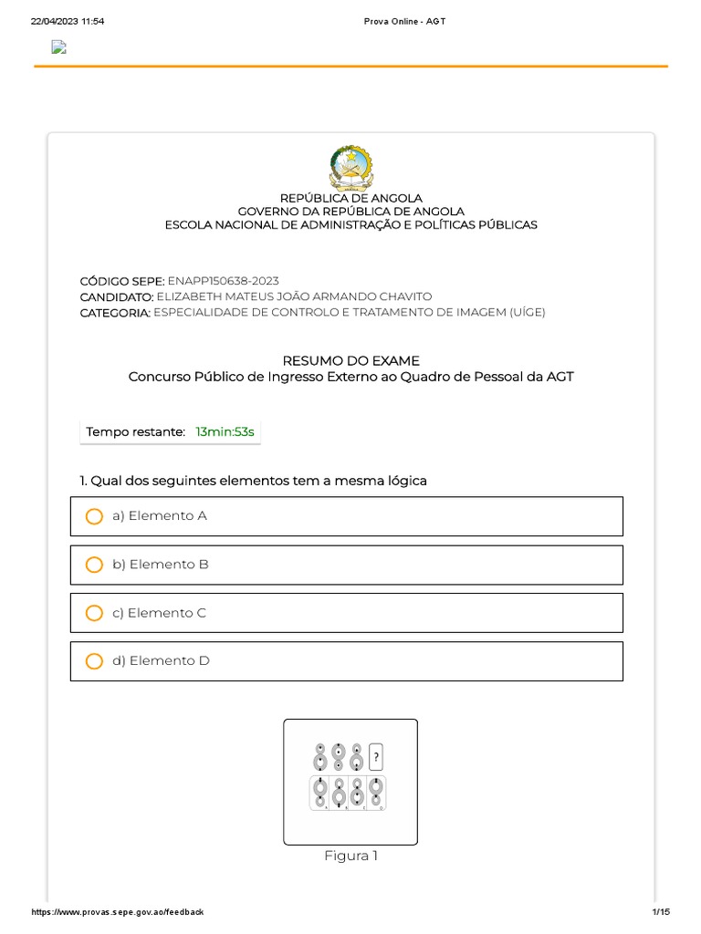 Prova Online - AGT | PDF