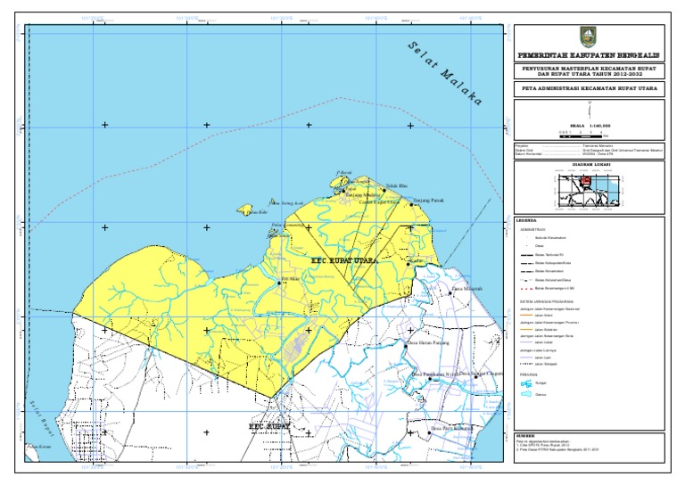Peta Administrasi Rupat Utara | PDF