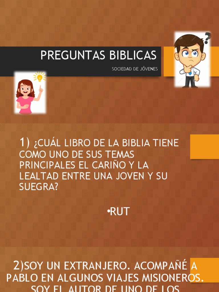 Preguntas Bíblicas para Jóvenes | PDF