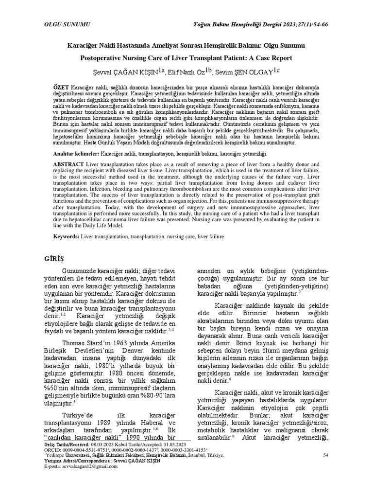 Karac - Er Nakl - Hastasinda Amel - Yat Sonrasi Hem - Rel - K Bakimi ...