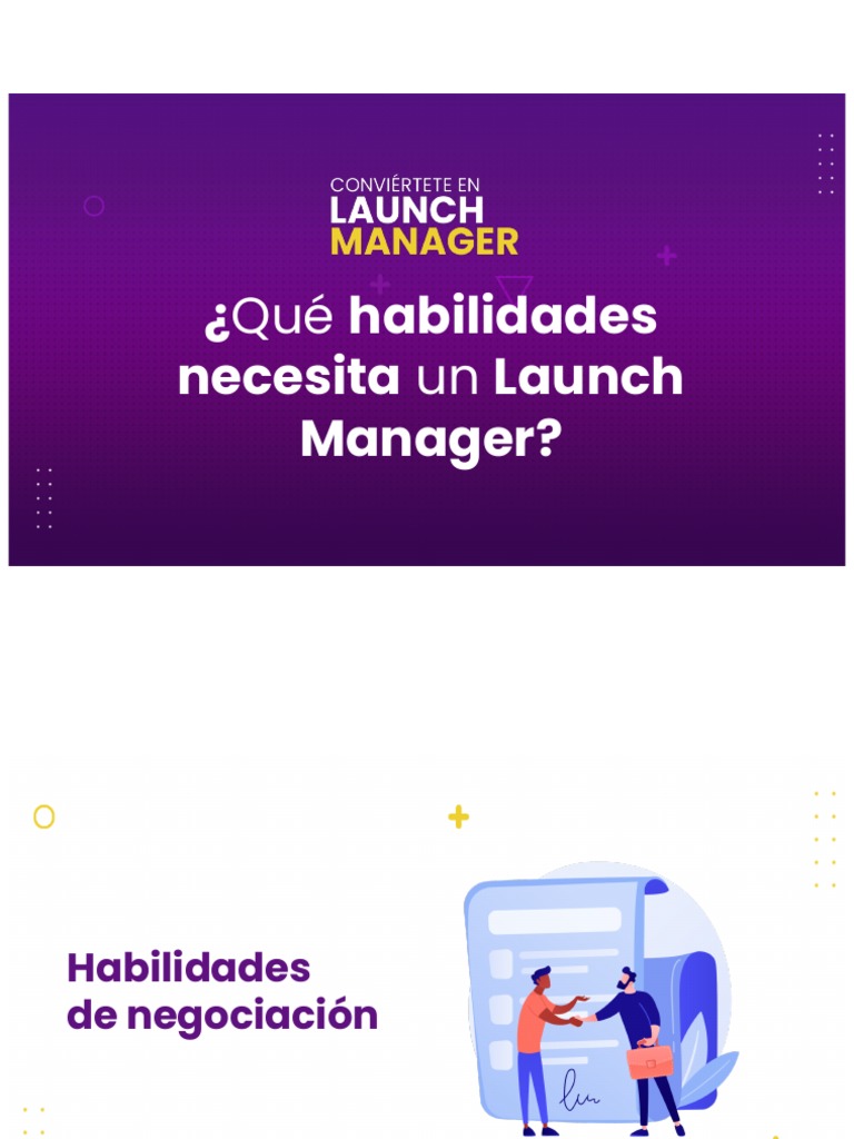 03 - ¿Qué Habilidades Necesita Un Launch Manager | PDF