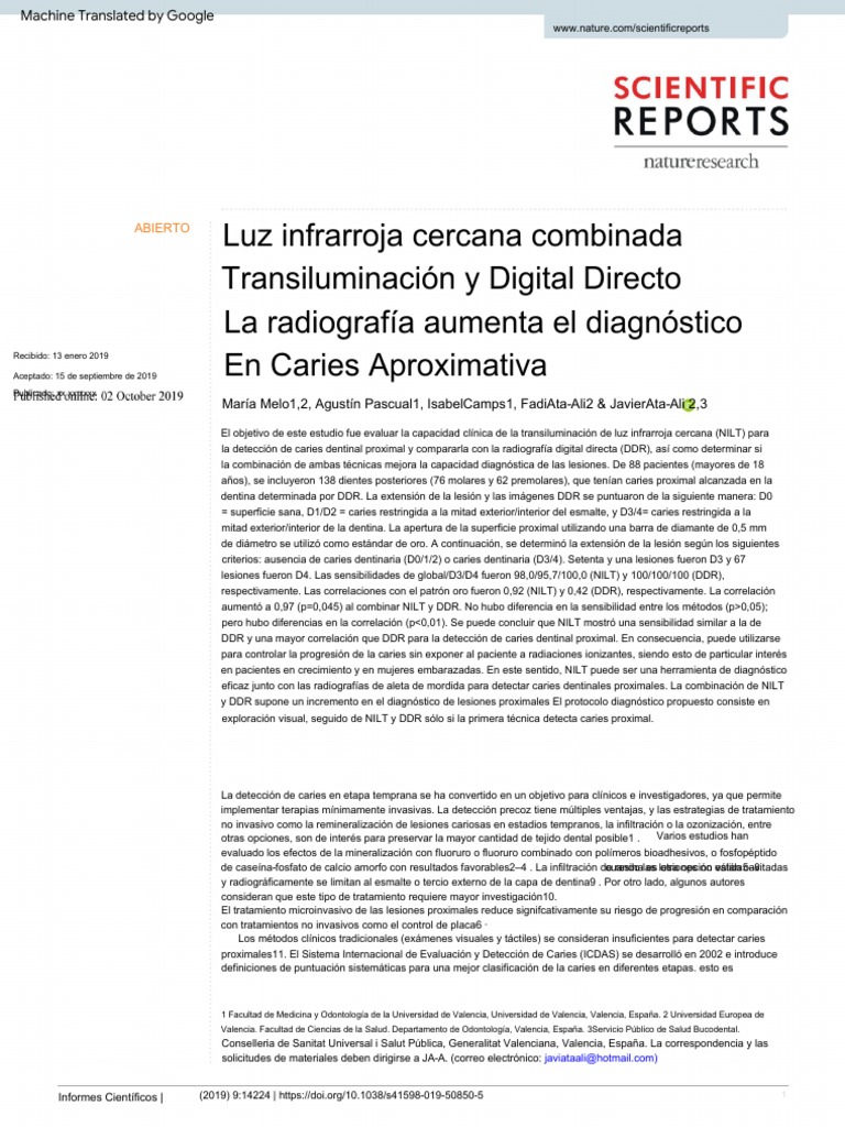 Transiluminación y Digital Directo La Radiografía Aumenta El ...