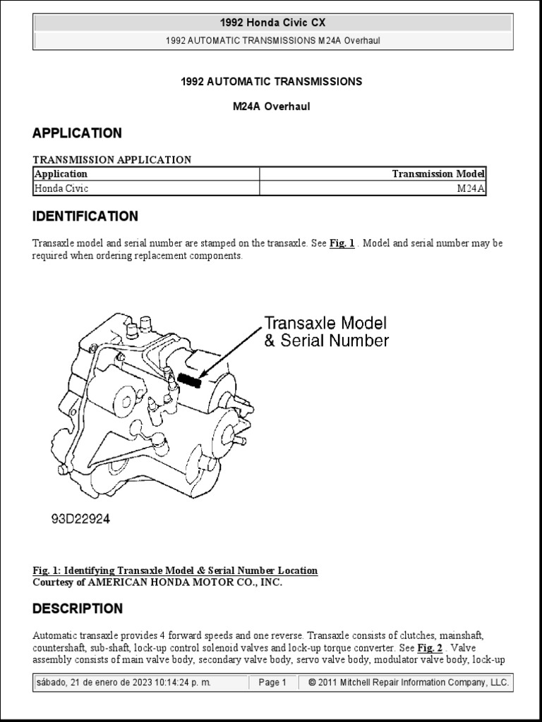 M24A | PDF | Automatic Transmission | Clutch