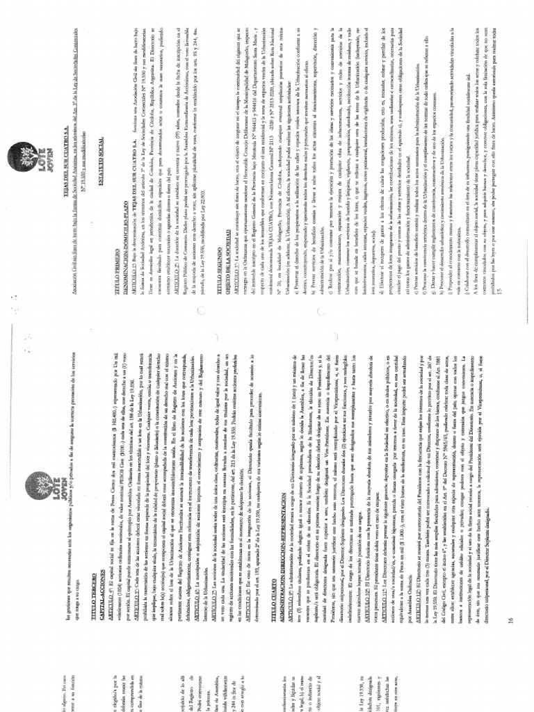 Tejas IV - Reglamento Interno y Constructivo | PDF