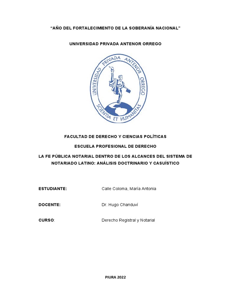 LA FE PÚBLICA NOTARIAL | PDF | Ciencias Políticas | Principios éticos